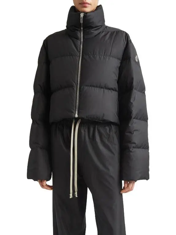 Moncler Cyclopic Crop Down Puffer Jacket - Black