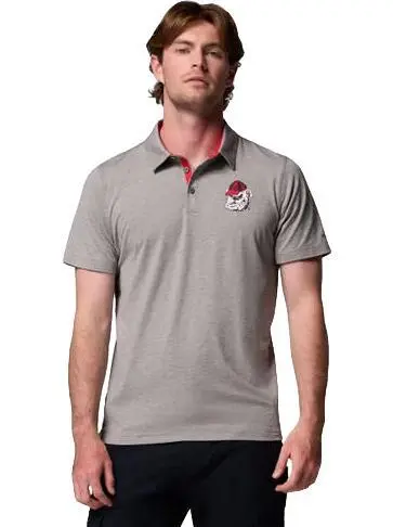 Columbia Georgia Bulldogs Tech Trail Polo - Gray
