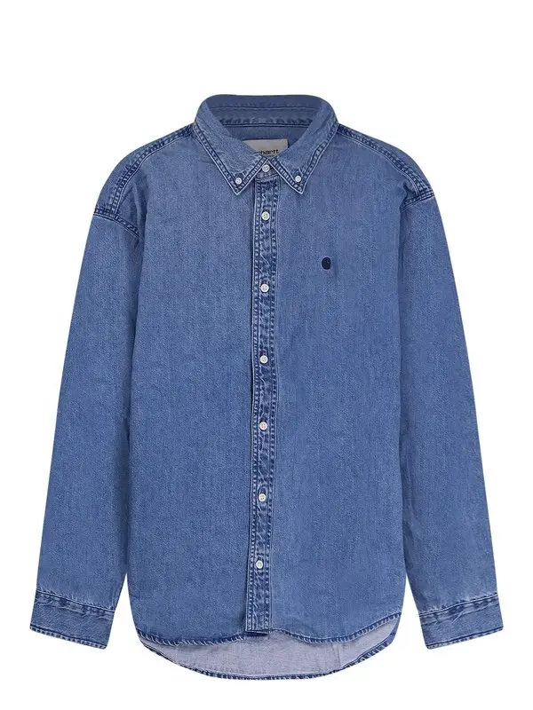 Carhartt Work In Progress Lucas Cotton Shirt - Blue
