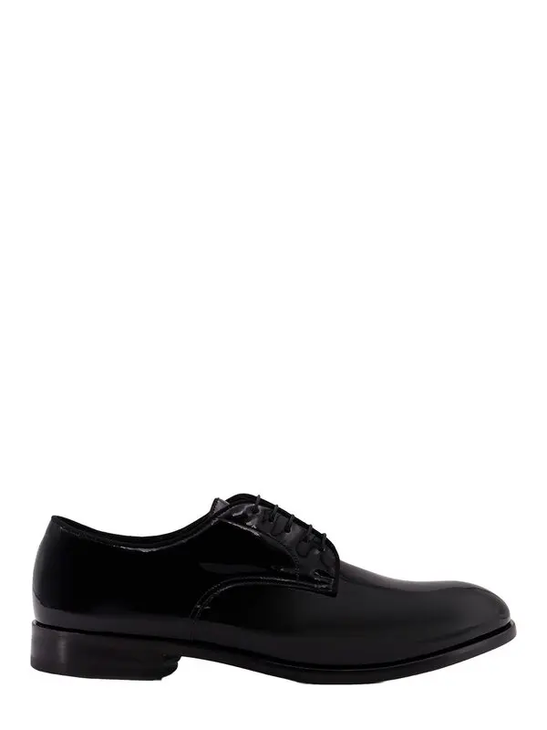 DOUCAL'S Patent Leather Lace-up - Black