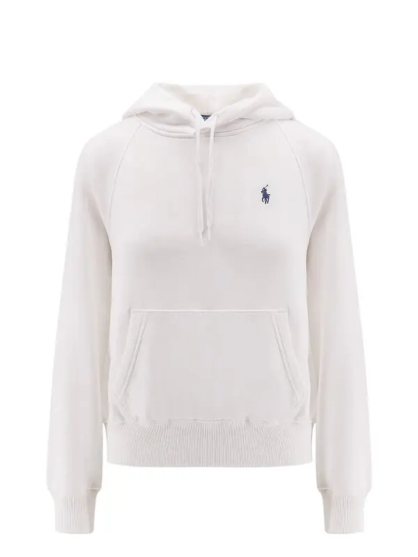 Polo Ralph Lauren Hooded Cotton Sweatshirt - White