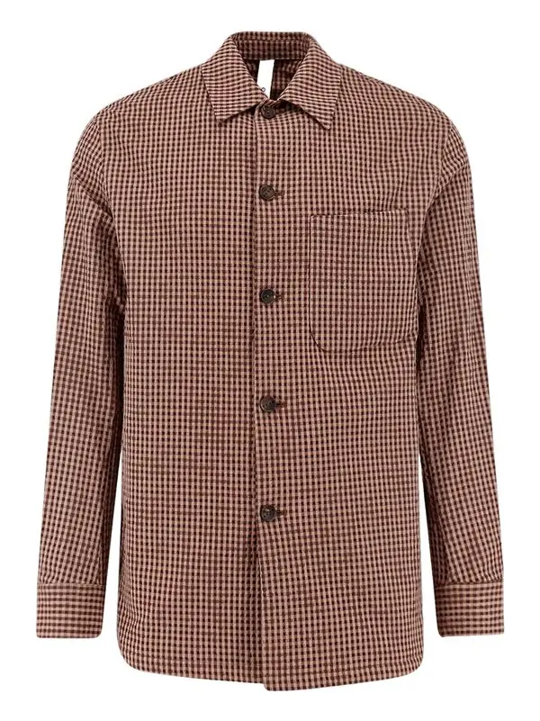 HEVO Bari Cotton Blend Shirt/jacket - Brown