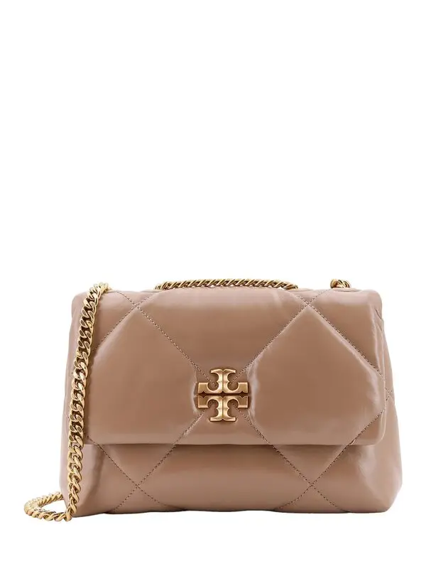 Tory Burch Kira Matelassé Leather Shoulder Bag - Beige
