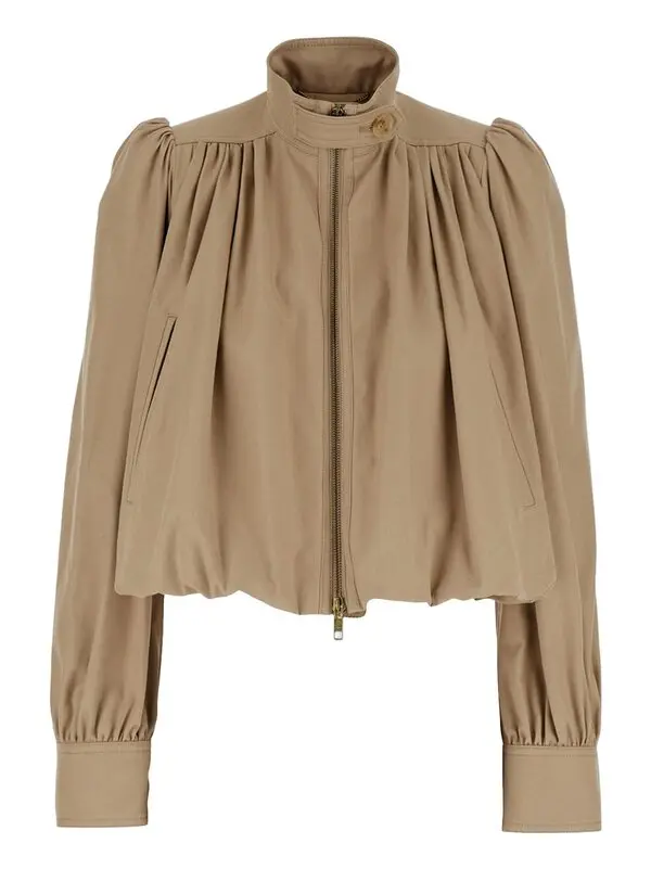 Chloé Boule Organic Cotton Jacket - Beige