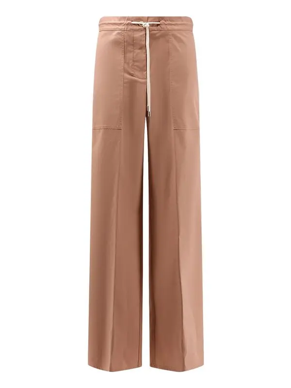 SEMICOUTURE Stretch Cotton Trousers - Pink