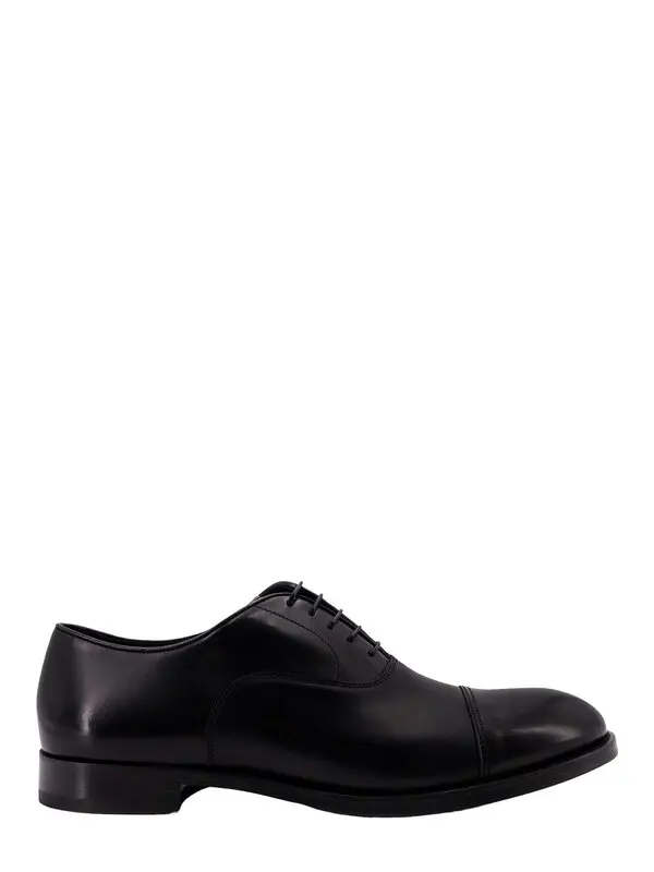 DOUCAL'S Leather Lace Up Shoe - Black