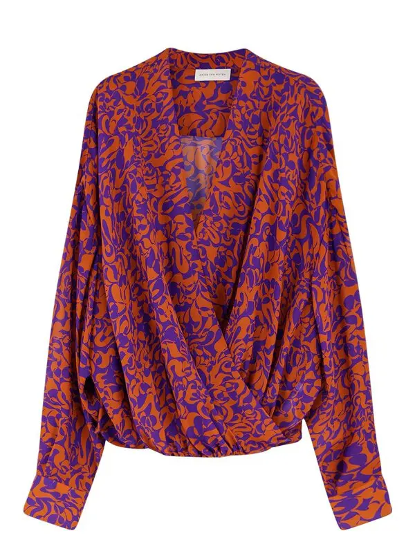 Dries Van Noten Camiel Cotton Shirt With Print - Multicolor