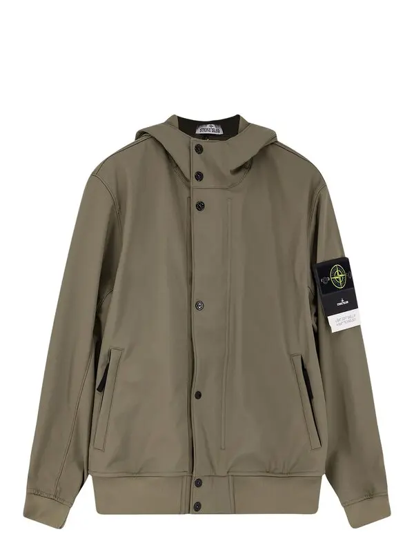 Stone Island Light Soft Shell-r E.dye® Technology Jacket - Green