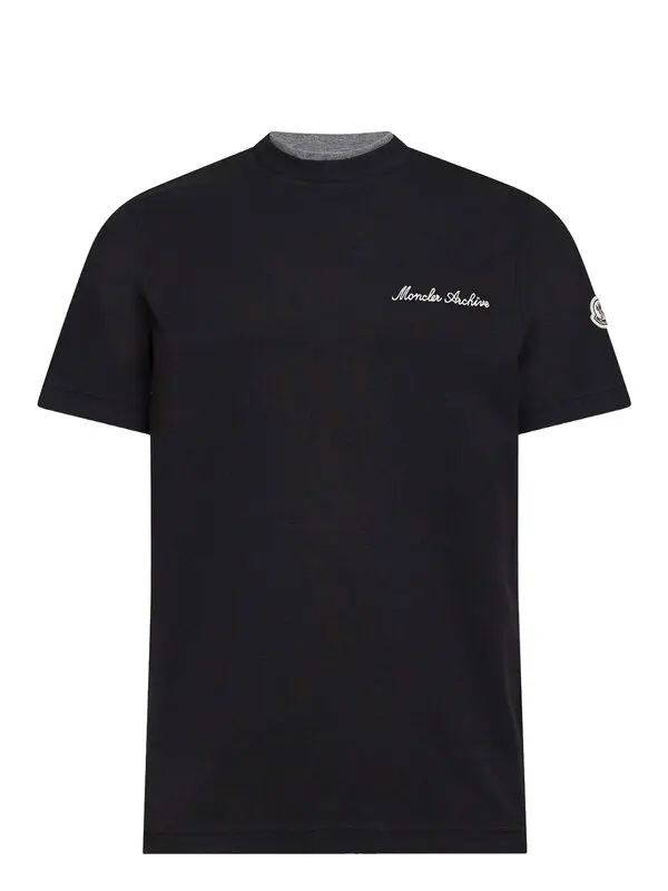 Moncler Organic Cotton Tshirt - Black