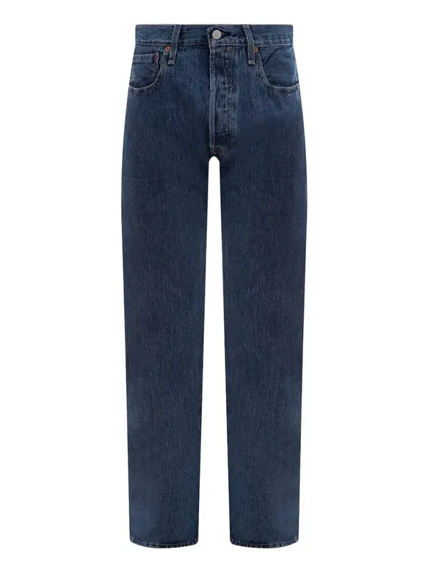 LEVI'S Wide Leg Cotton Jeans - Blue