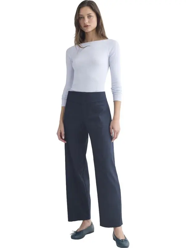 Everlane Tailored Drape Seam Pant - Navy