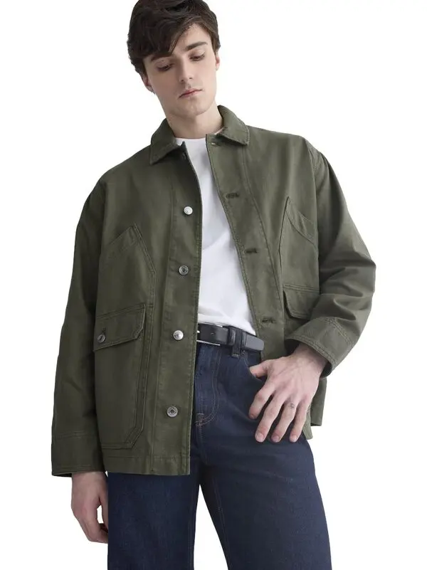 Everlane Relaxed Barn Jacket - Olive Night