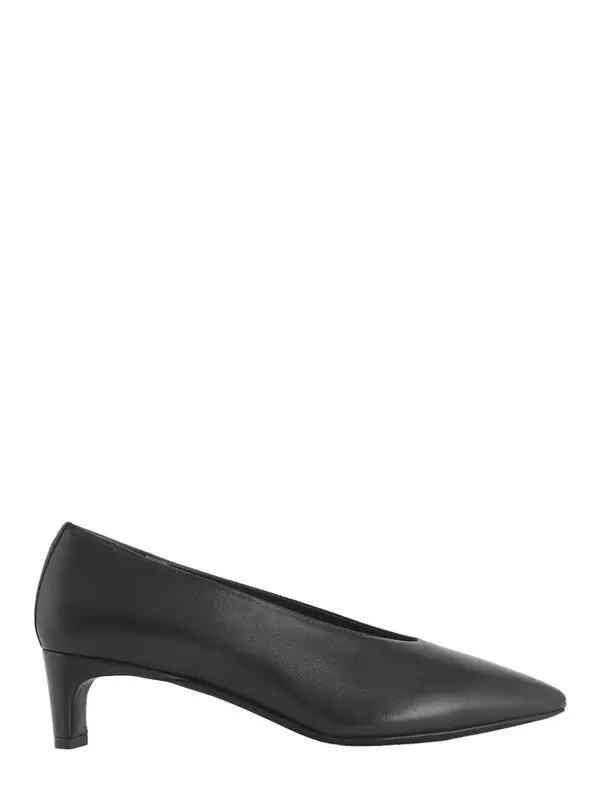 Everlane Made In Italy Almond-toe Pump - Black Leather