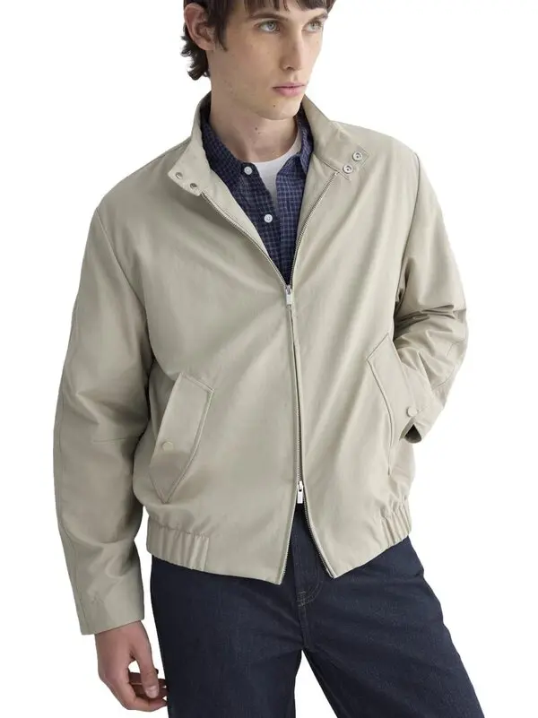 Everlane Re:cycled Nylon Harrington Jacket - Trench Coat Khaki