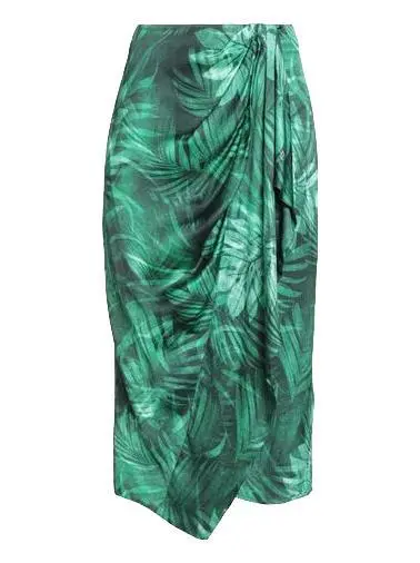 ERMANNO FIRENZE Midi Floral-print Skirt - Green
