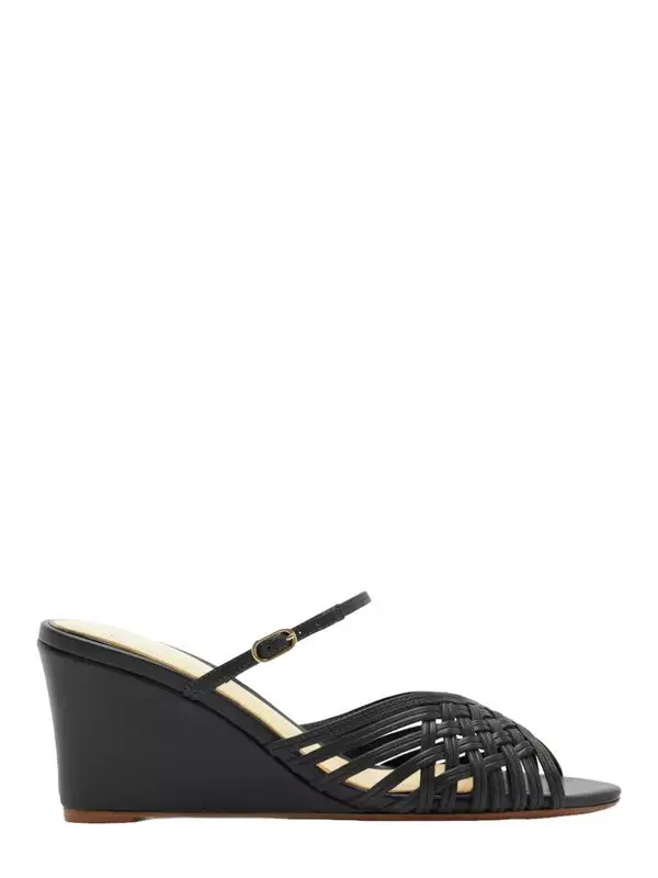 ALEXANDRE BIRMAN Lilian Woven Mules - Black