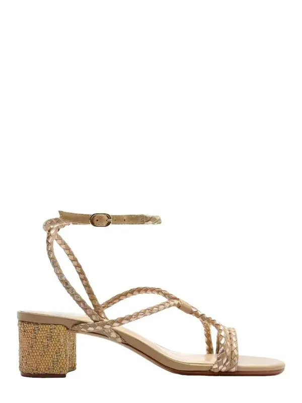 ALEXANDRE BIRMAN Elba Braided High Heel Sandals - Neutrals