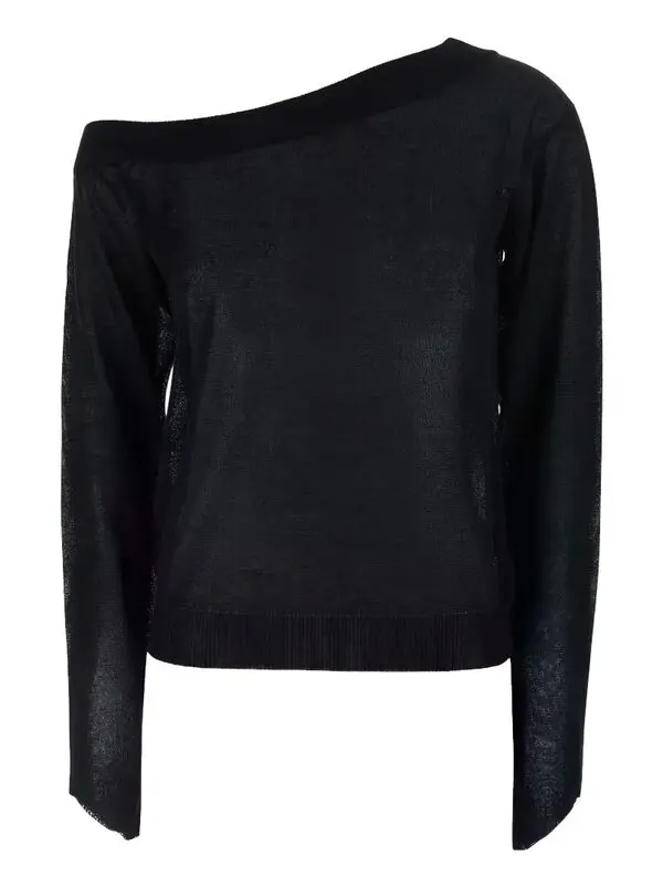 Federica Tosi Off-shoulder Knitwear - Black