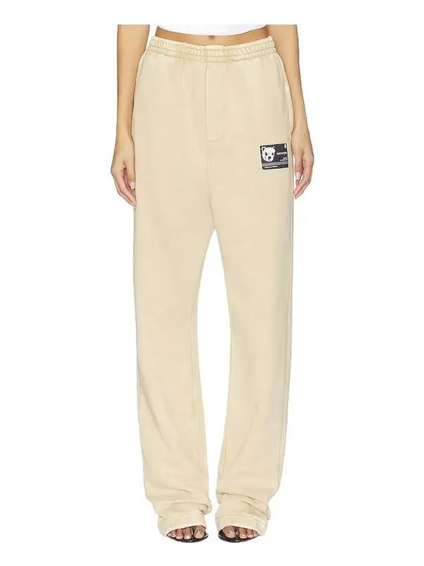 We11Done Teddy Id Jersey Pant - Beige