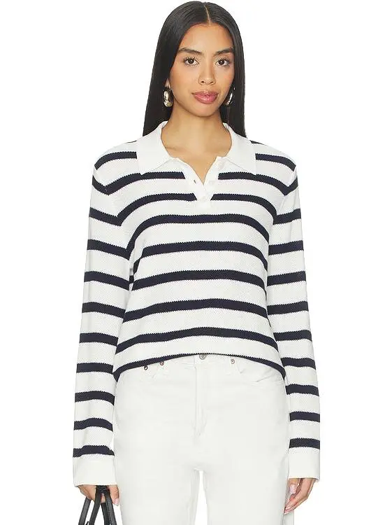 STITCHES & STRIPES Beth Polo - Chalk Combo