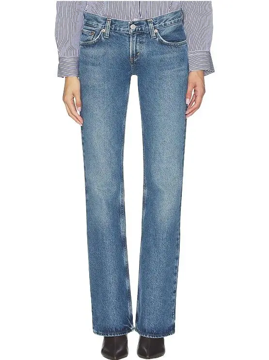 AGOLDE Low Rise Boot Jeans - Blue