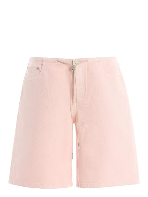 Still Here Low-rise Relaxed Fit Cotton Denim Shorts - Pink