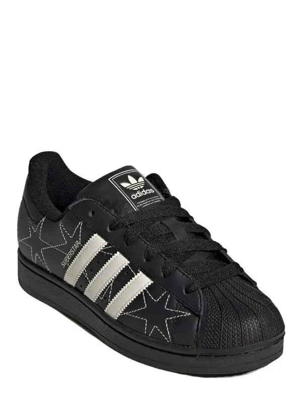 Adidas Superstar Ii Lace Up Sneakers - Core Black / Cream White / Core Black