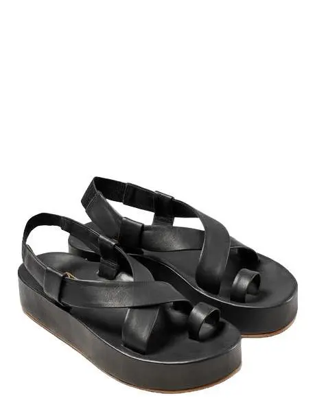 Beek Caracara Platform Slingback Sandal - Black