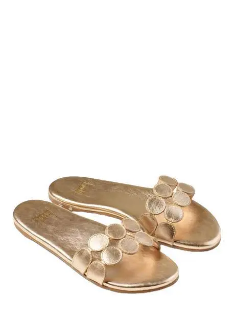 Beek Whirlybird Slide Sandal - Gold