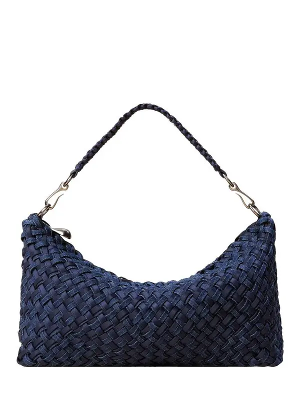 NAGHEDI Small Porto Half Moon Shoulder Bag - Indigo