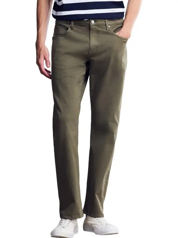 GENERAL DENIM WORKS Roam Relaxed Straight Leg Jeans - Dusty Olive