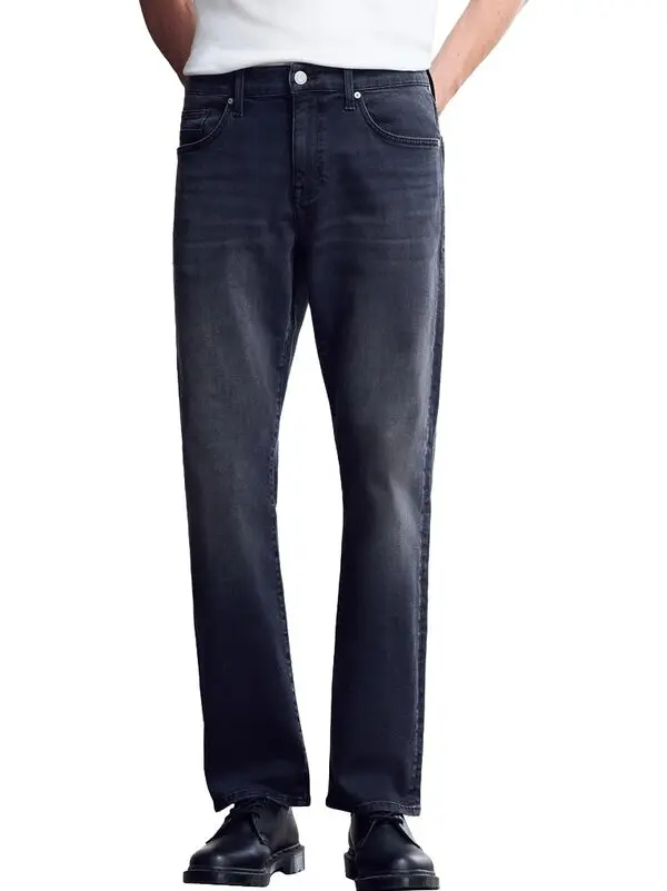 GENERAL DENIM WORKS Roam Relaxed Straight Leg Jeans - Dark Smoke Denim