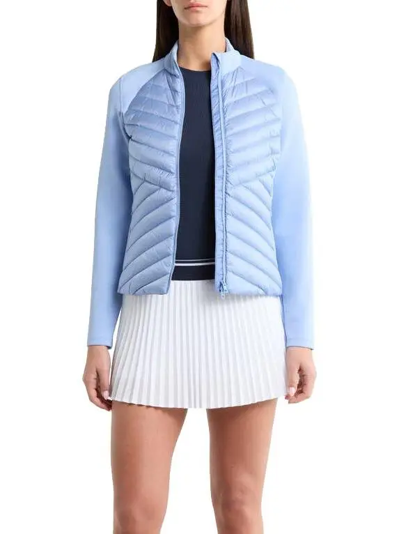 G/fore Hybrid Quilted V-down Golf Jacket - Willow