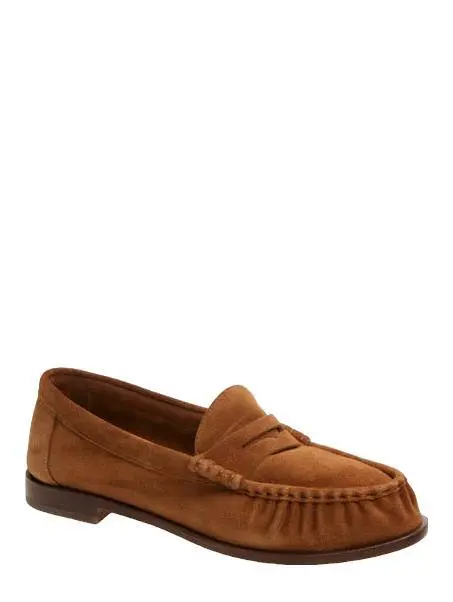 Rag & Bone Lexi Penny Loafer - Umber Suede