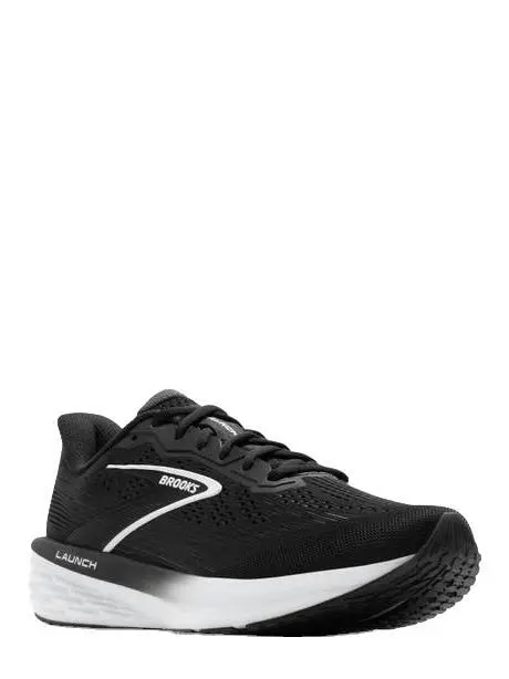 Brooks Launch Running Sneakers - Black/grey/white
