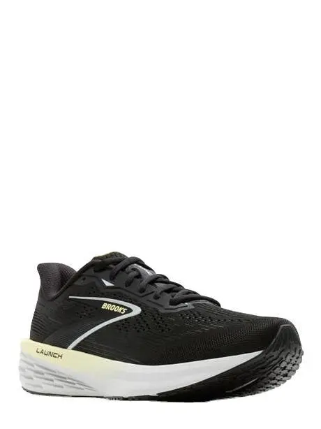Brooks Launch Running Sneakers - Black/luminary/oyster