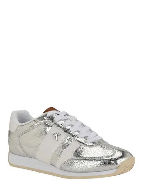 Calvin Klein Lace-up Sneakers - Silver