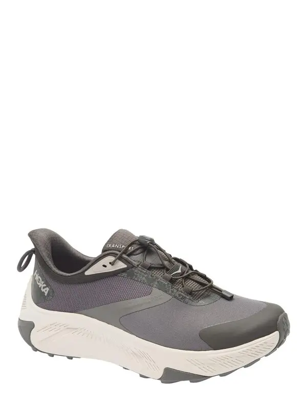 HOKA Transport 2 Water Repellent Hiking Sneaker - Gravel/stucco