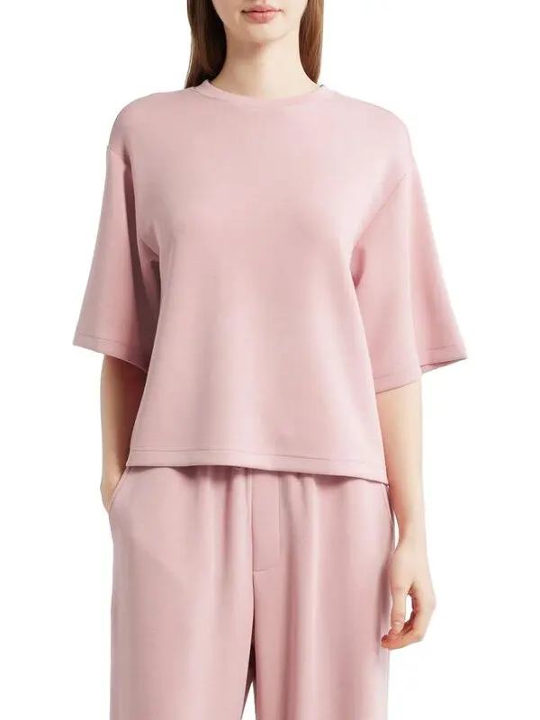 Bernardo Drop Shoulder T-shirt - Blush