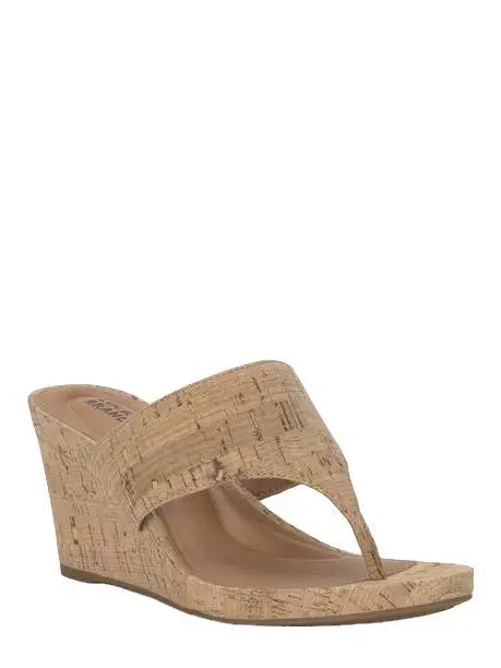 Lucky Brand Libbie Platform Wedge Flip Flop - Natural