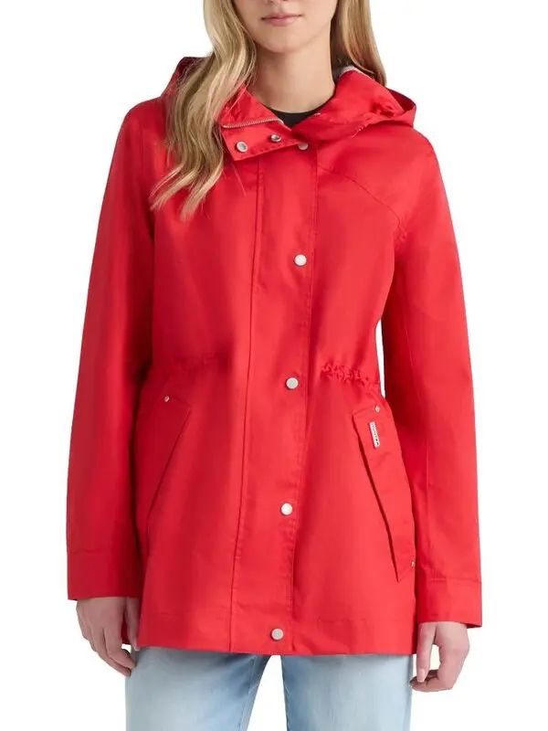 Hunter Adela Hooded Waterproof Jacket - Hunter Red