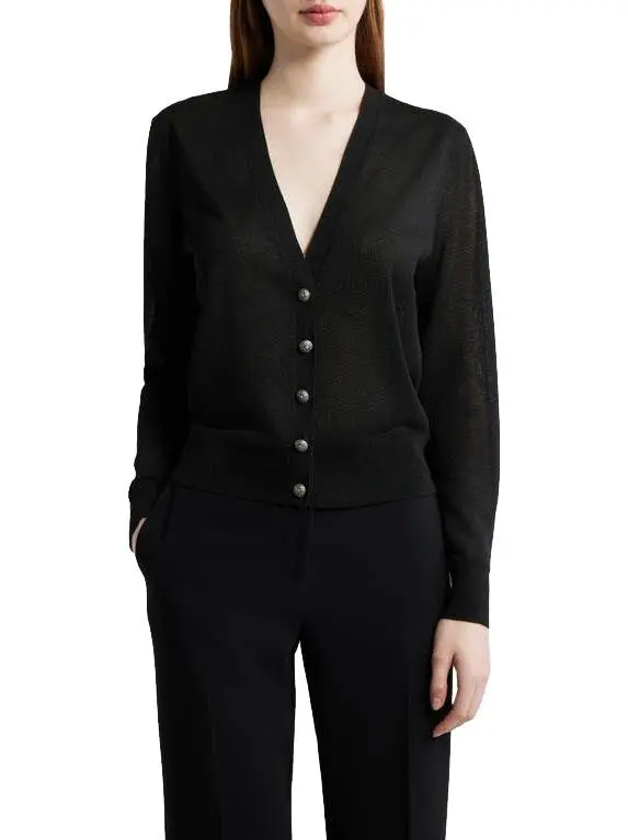 Kobi Halperin Jenna V-neck Cardigan - Black