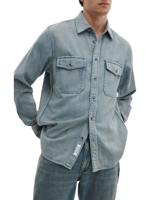 Rag & Bone Infuse Denim Button-up Shirt - Saltaire