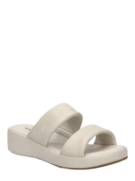 Josef Seibel Platform Wedge Slide Sandal - Biscuit