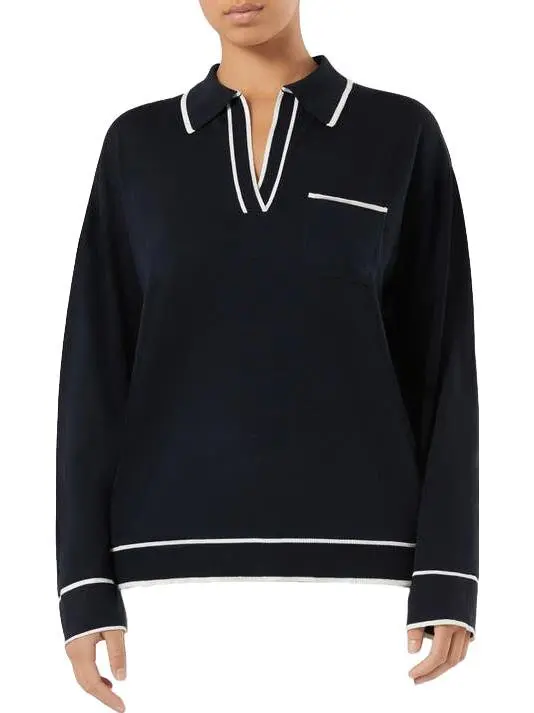 Marina Rinaldi Ridente Silk & Cotton Sweater - Midnight Blue