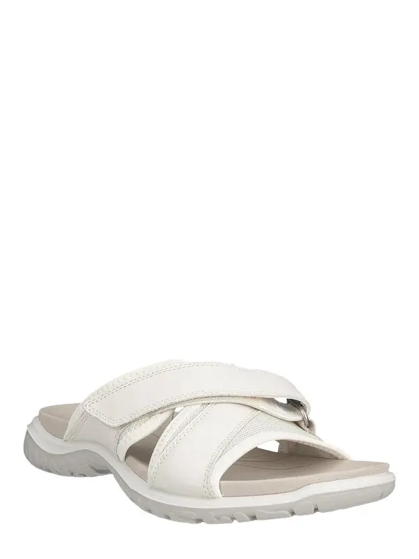 Ecco Offroad Roam Slide Sandal - Ice White/ice White