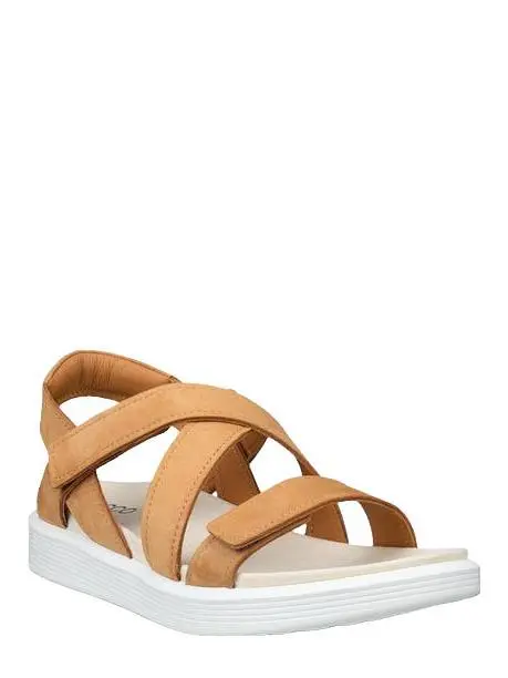 Ecco Soft Cross Strap Sandal - Lion
