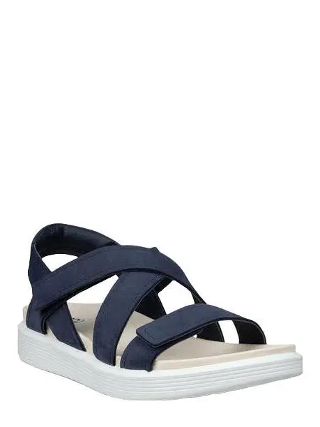 Ecco Soft Cross Strap Sandal - Marine