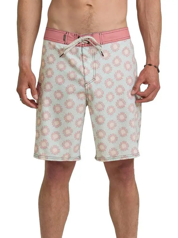 Quiksilver Ocean Mayhem Floral 19" Board Shorts - Bone White
