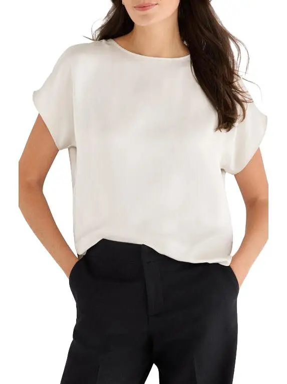 NIC+ZOE Woven Day Gloss Top - Coconut